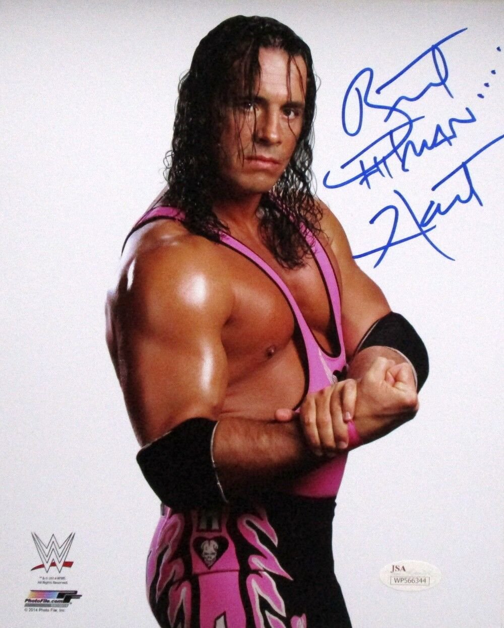 Bret Hart Signed WWE 8x10 Photo JSA ITP