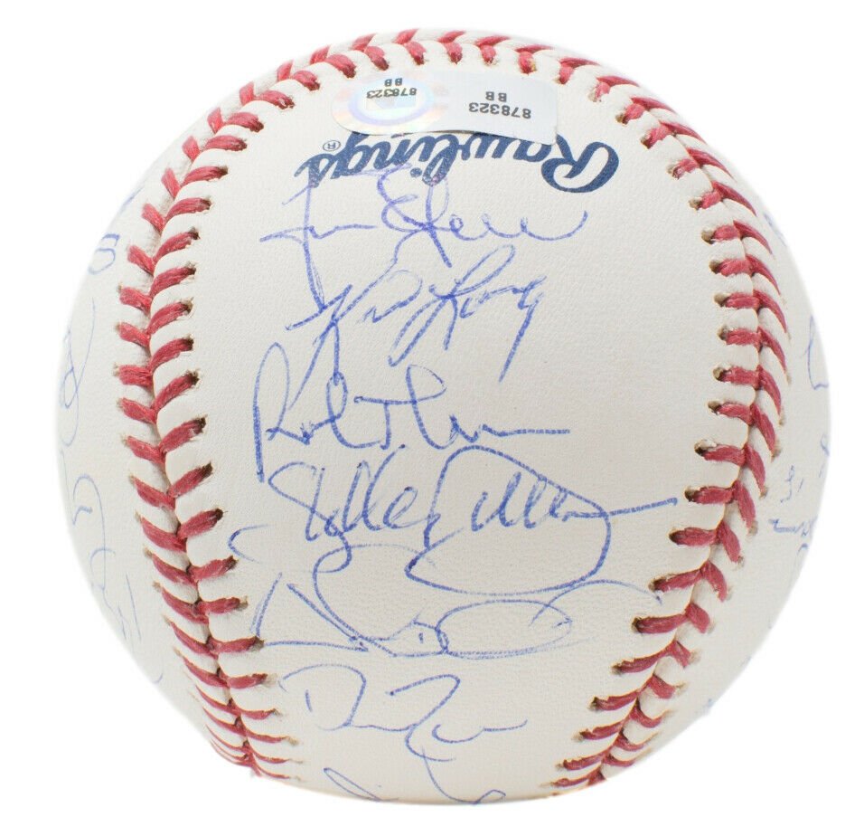 2008 New York Yankees Team Signed MLB Baseball Rivera Jeter + 27 ...