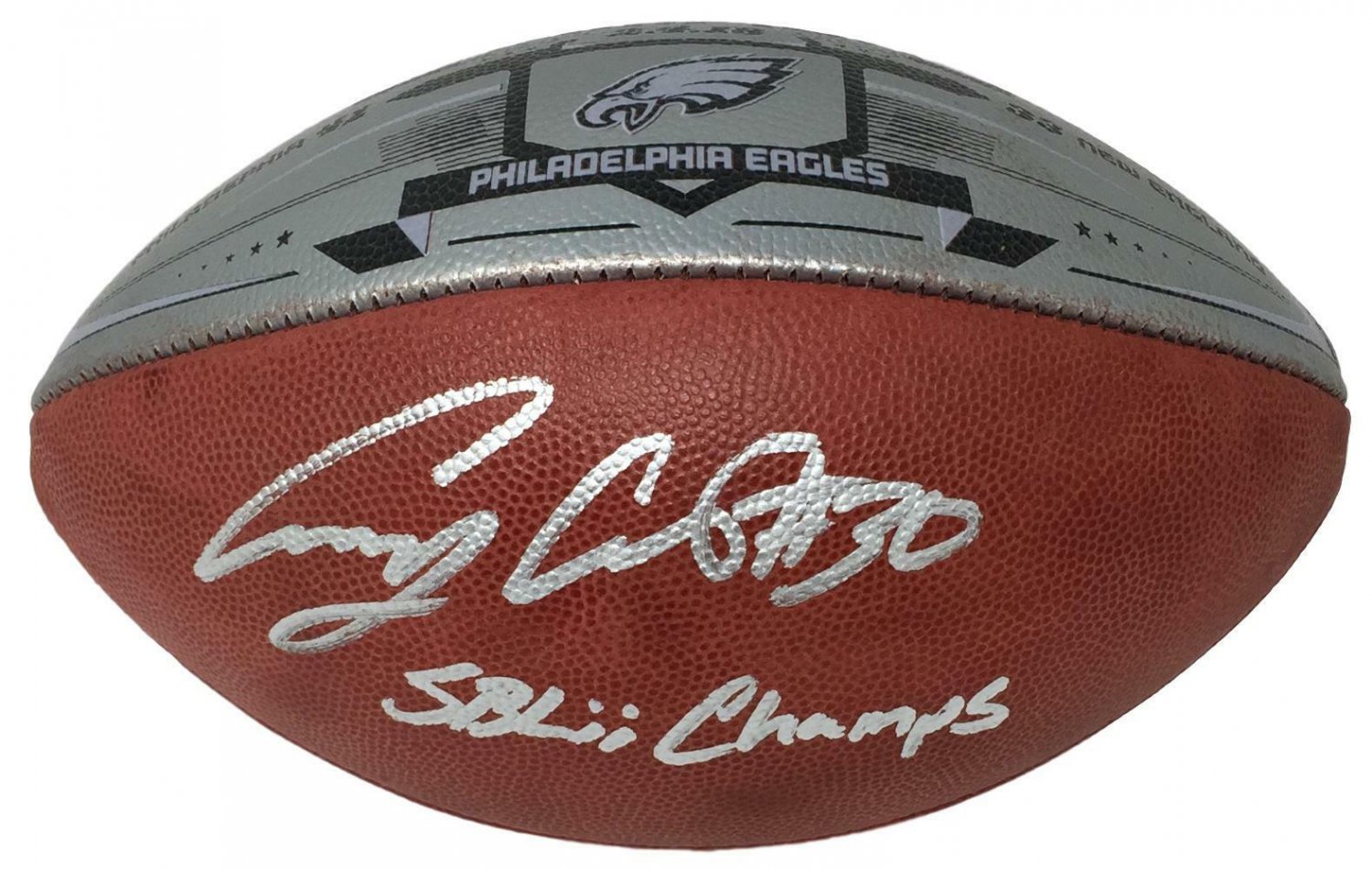 Corey Clement Signed Eagles Super Bowl 52 Gray Duke Football SB Champs ...