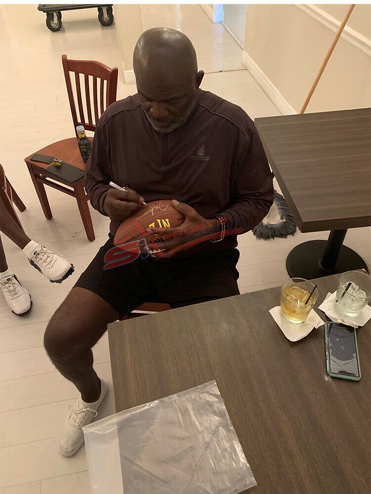 Lawrence Taylor Giants Signed Full Size Replica NFL Football Bad MFer ...