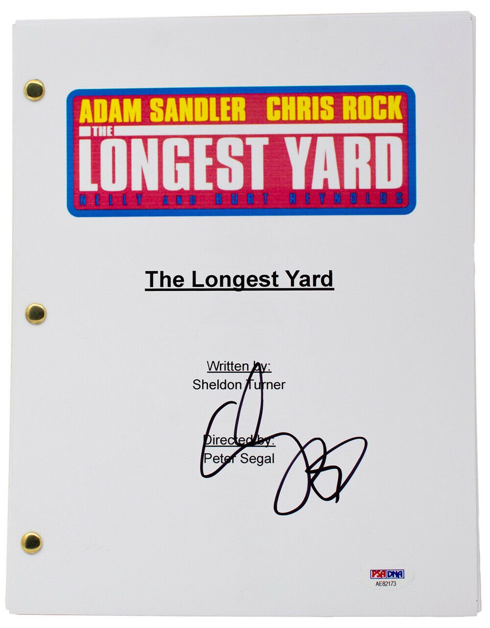 Adam Sandler Signed The Longest Yard Full Movie Script PSA