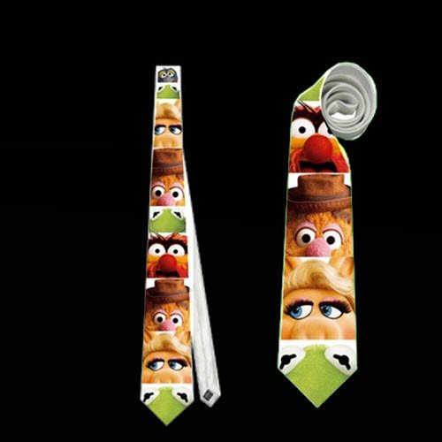 Necktie kermit frog muppet fozzie animal muppets miss piggy tie gonzo