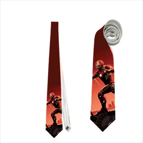 Necktie iron man superhero avengers cosplay wedding