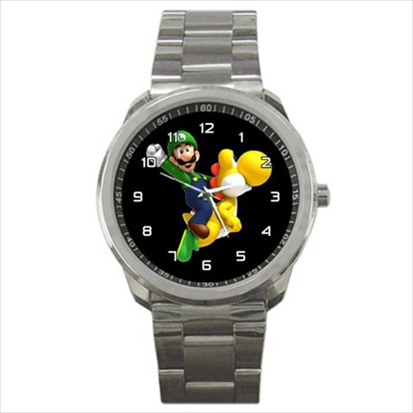 Sport metal watch yoshi luigi super mario