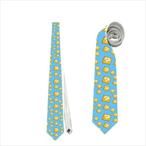 Necktie super mario question mark