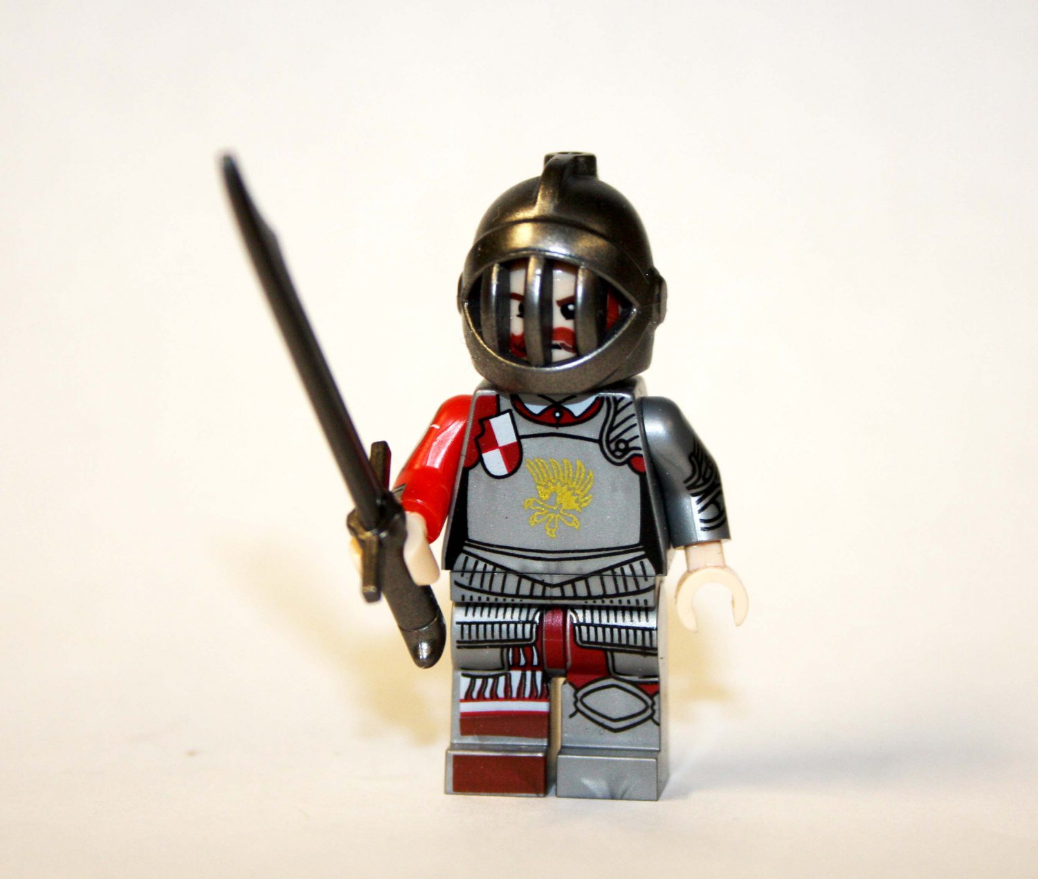 Red Knight Falcon Castle soldier Lego Compatible Minifigure Toys