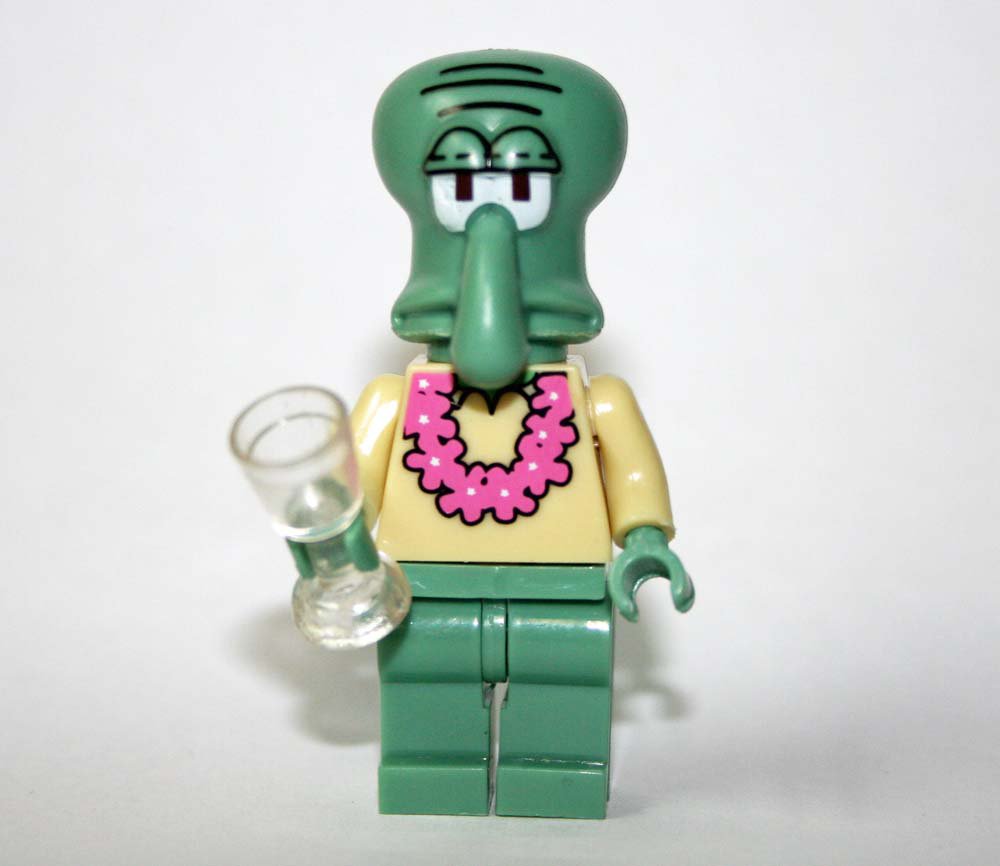 Squidward Tentacles Spongebob cartoon Lego Compatible Minifigure Toys