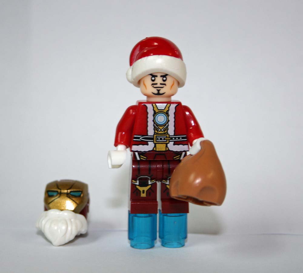 Iron-Man Santa Claus Christmas Lego Compatible Minifigure Toys