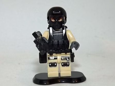 Building Block Sheriff Police Swat Officer Minifigure