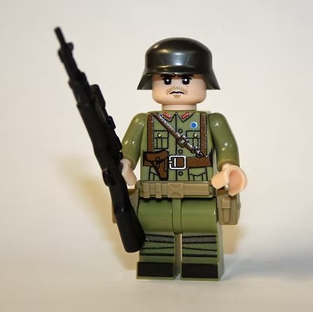 Building Block Chinese WW2 H Army Soldier Minifigure