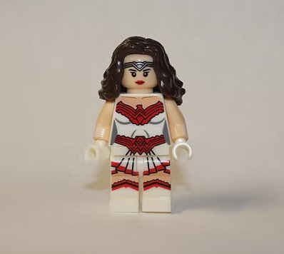 Building Block Wonder Woman White Outfit DC Comic Minifigure