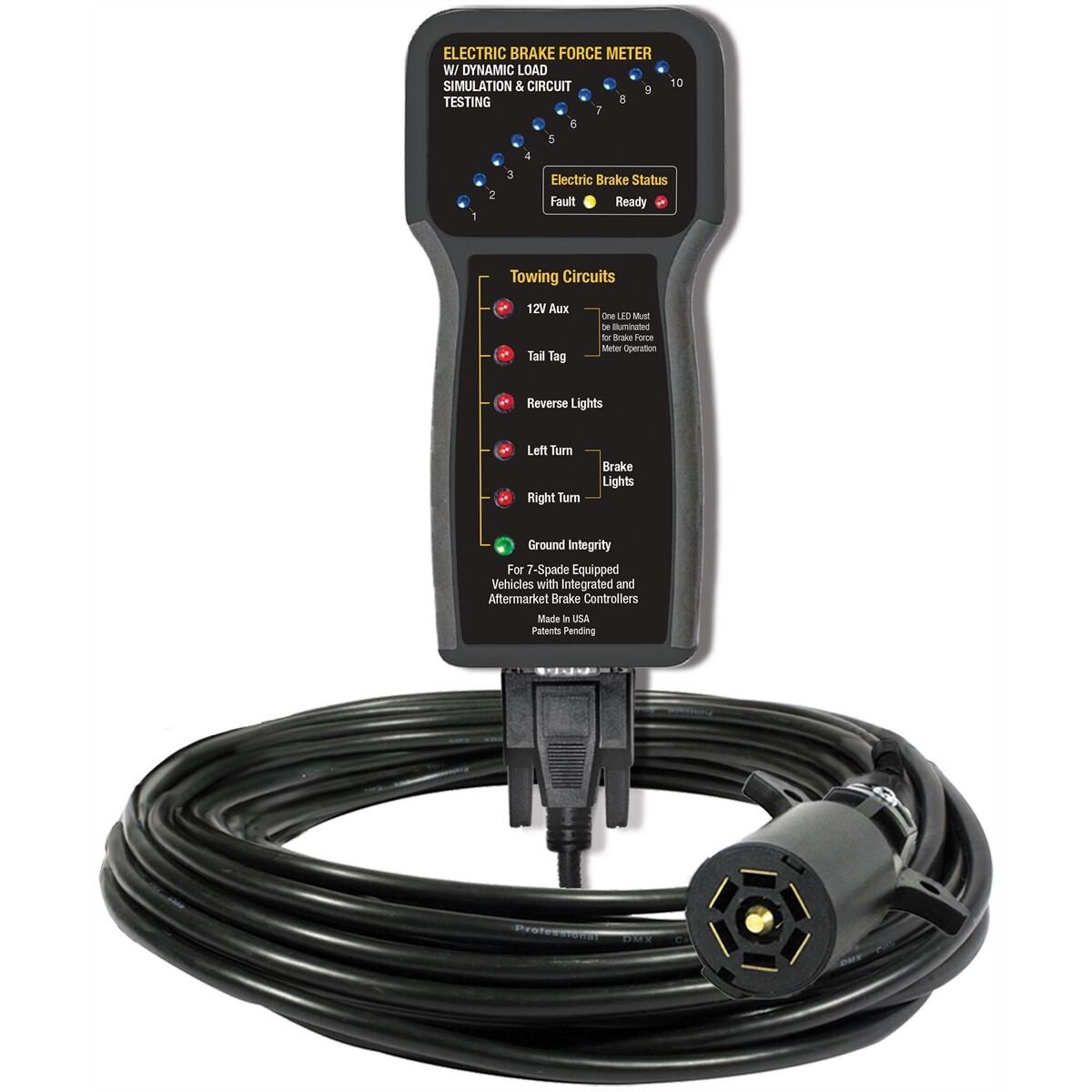 IPA 9107 Electric Brake Force Meter Truck Side Trailer Brake Controller ...