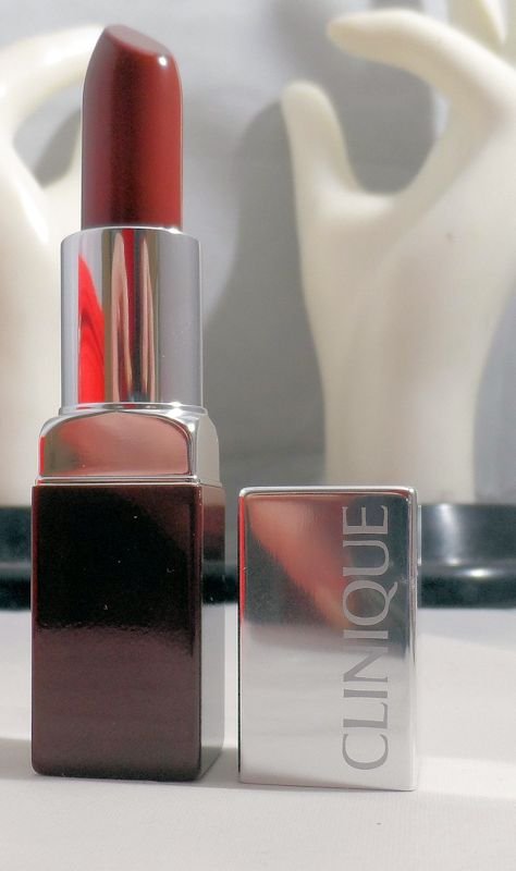 Clinique Pop Lipstick. Color is Cola Pop 03