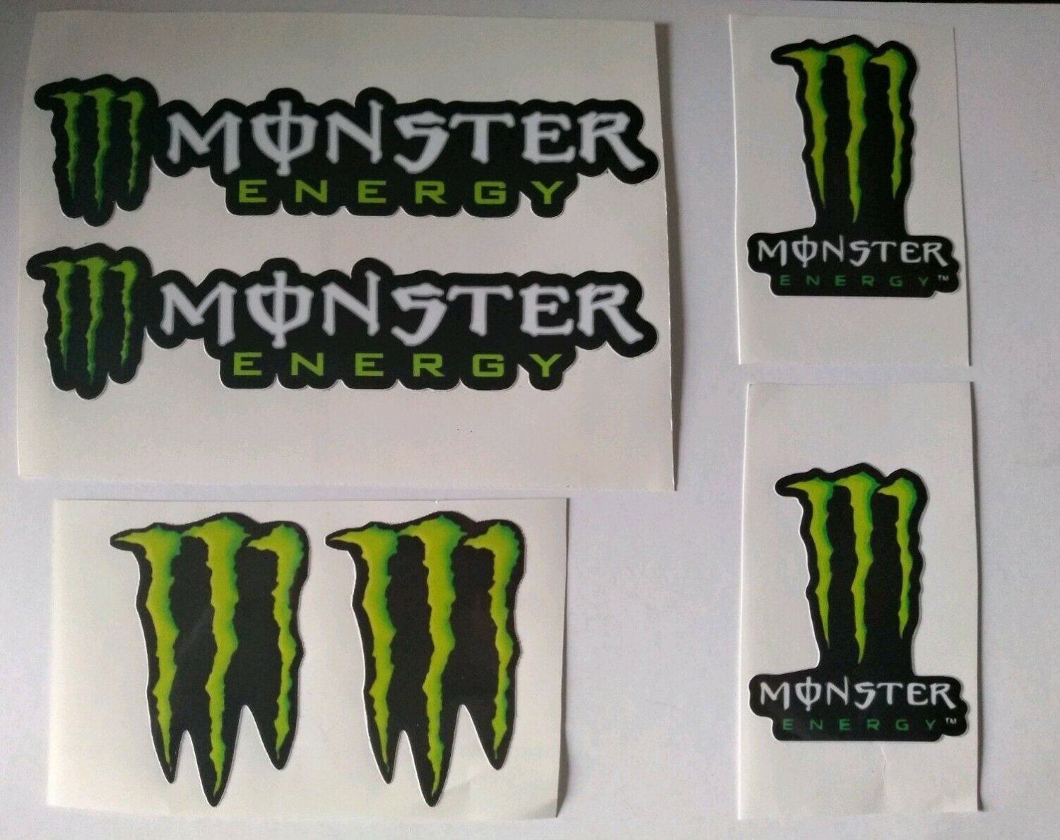 Monster Energy Racing Sticker Set X 6 Bike, Car, Yamaha, Kawaskai, KTM ...