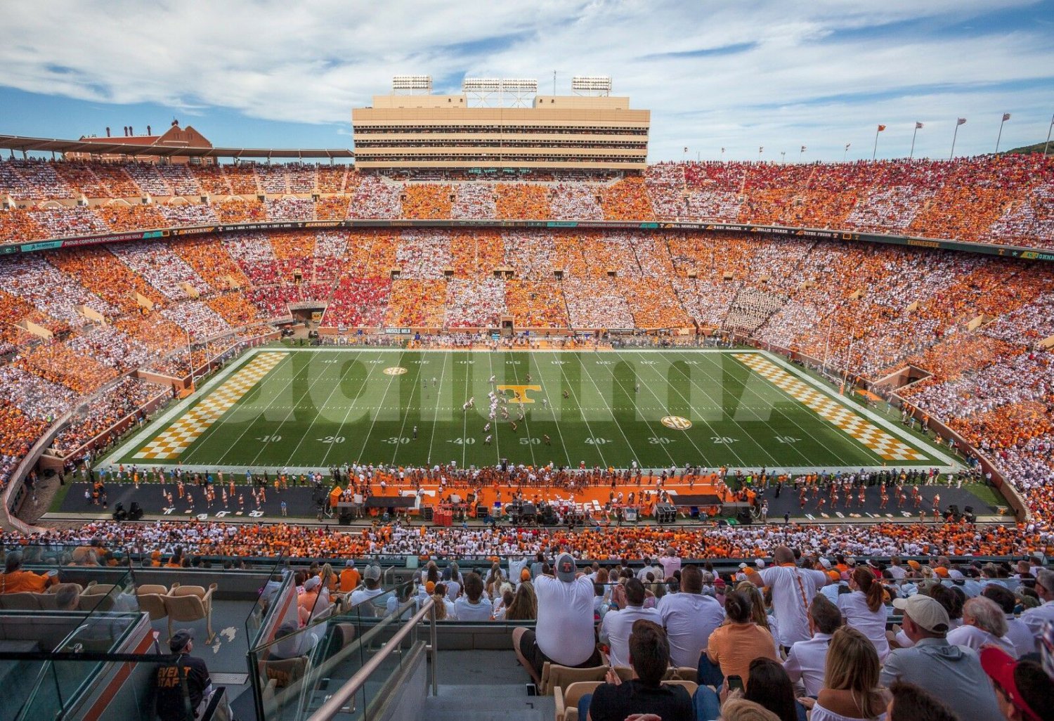 Tennessee Volunteers Neyland Stadium 02 Vols NCAA Football Checkerboard ...