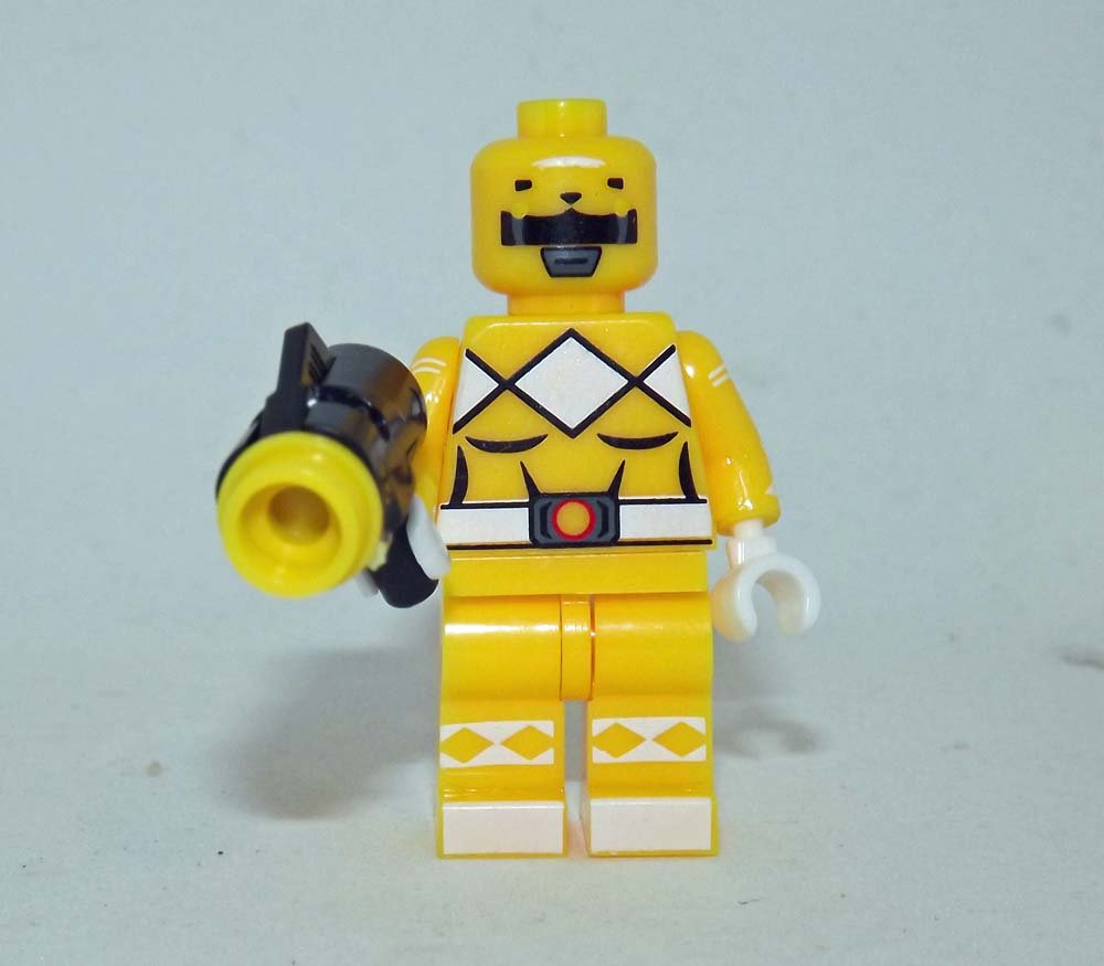 Lego Compatible Yellow Power Ranger TV Show! Custom Minifigure Toys