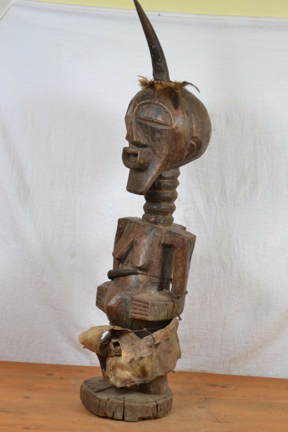 African tribal art, amazing Songye fetish statue from southern,DRC
