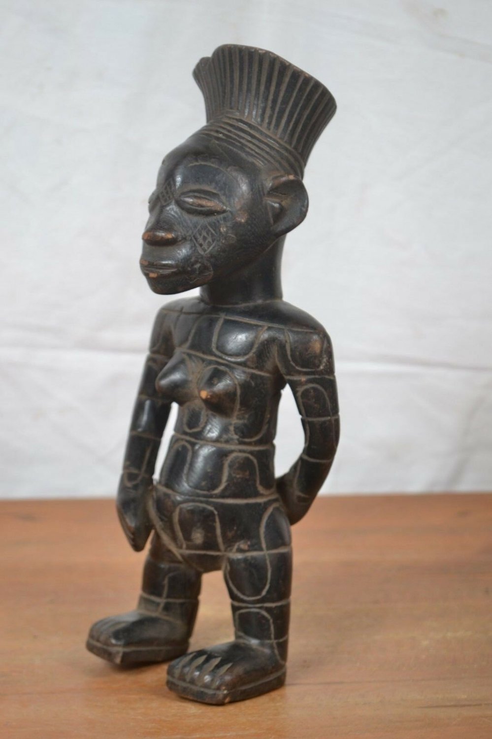 African Tribal Art,MANGBETU statue from Northern Congo (Zaire).