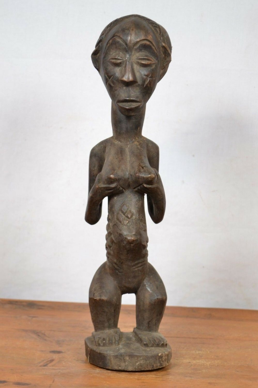 (African tribal art,amazing luba statue from congo(DRC)
