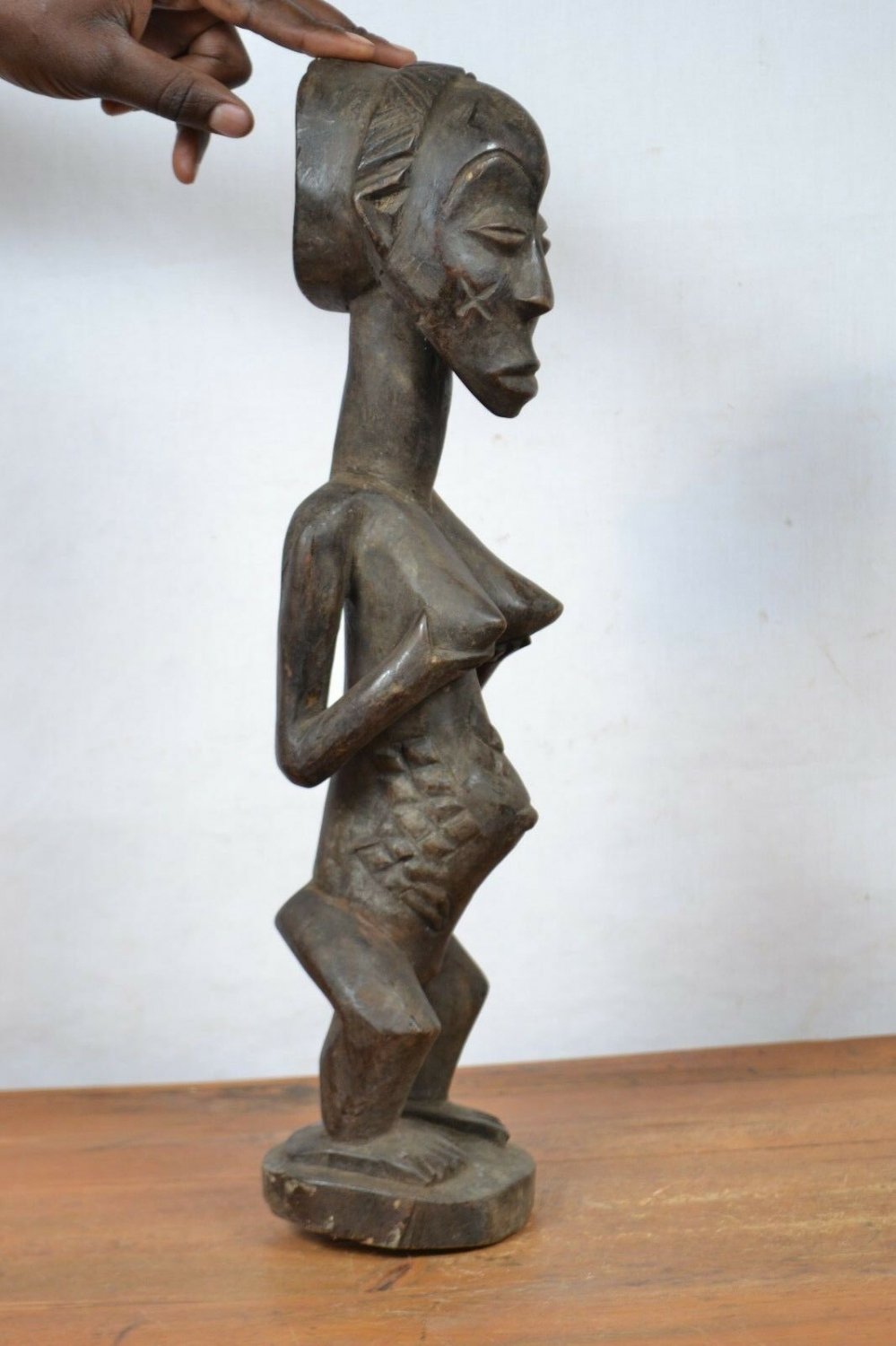 (African tribal art,amazing luba statue from congo(DRC)