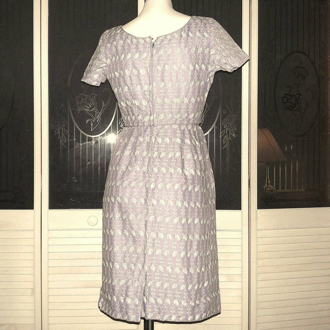 Sexy Vintage Allison Ayres 50s 60s Eyelet Lace Wiggle Dress Hourglass ...