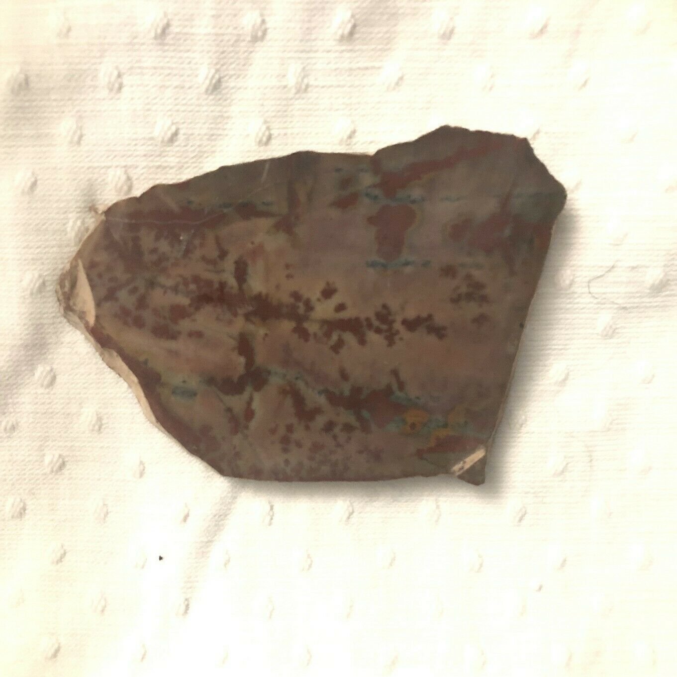 Indian Paint Jasper Cabbing Slab, Scenic Porcelain Jasper Beautiful Colors