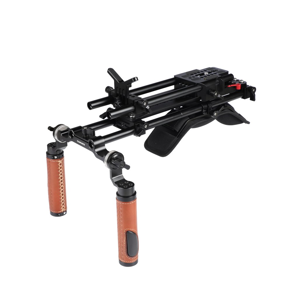 Shoulder Mount Rig With 12" ARRI Dovetail Bridge Plate Quick Release ...