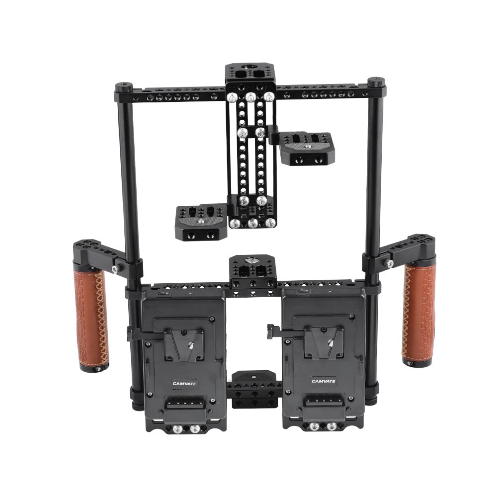 2-in-1 Director's Monitor Cage Rig With Double Power Supply Splitters ...