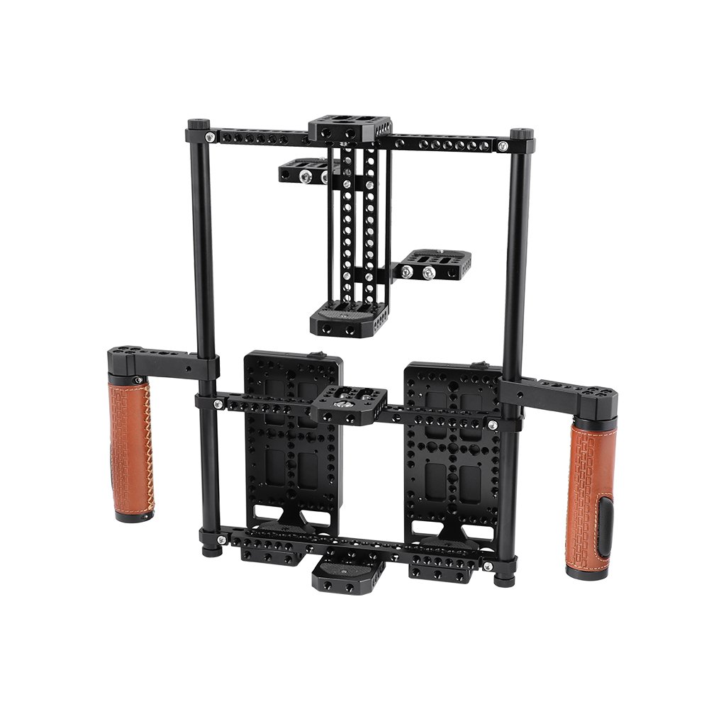 2-in-1 Director's Monitor Cage Rig With Double Power Supply Splitters ...