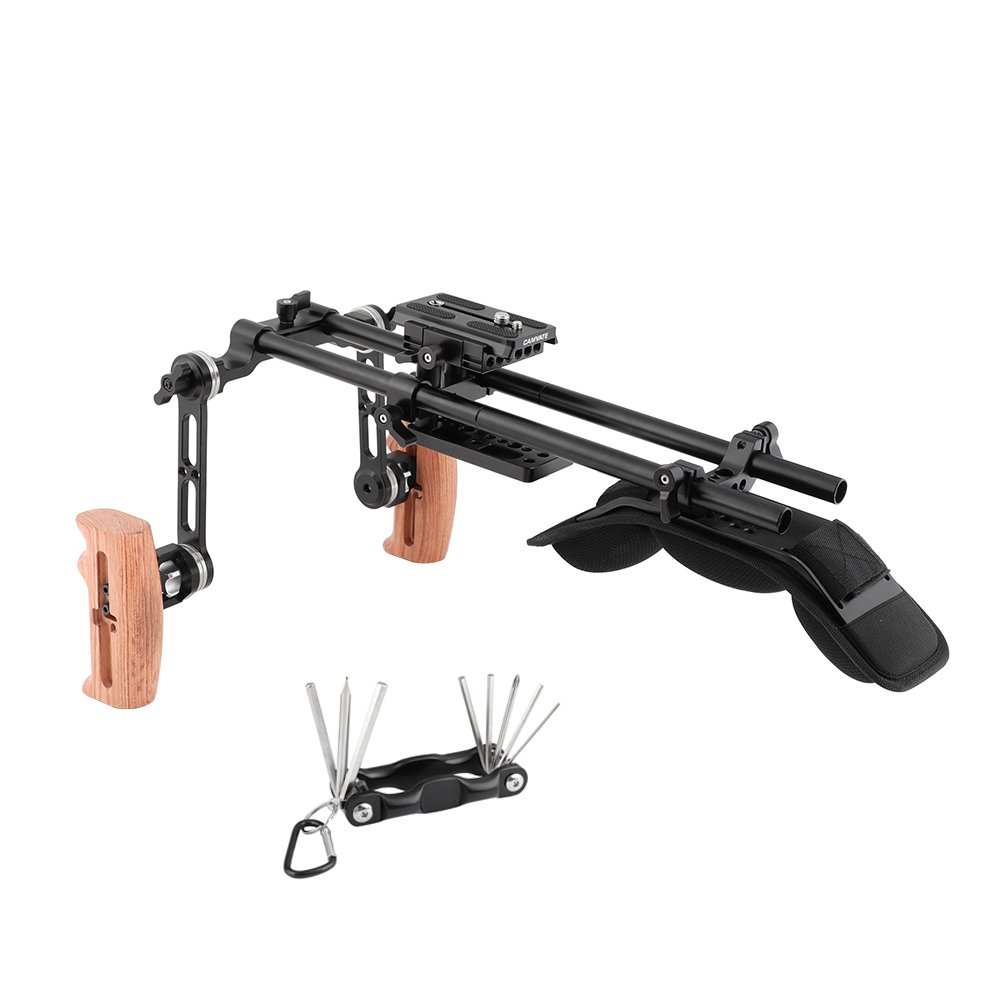 Shoulder Support Rig With Manfrotto Quick Release Baseplate & ARRI ...
