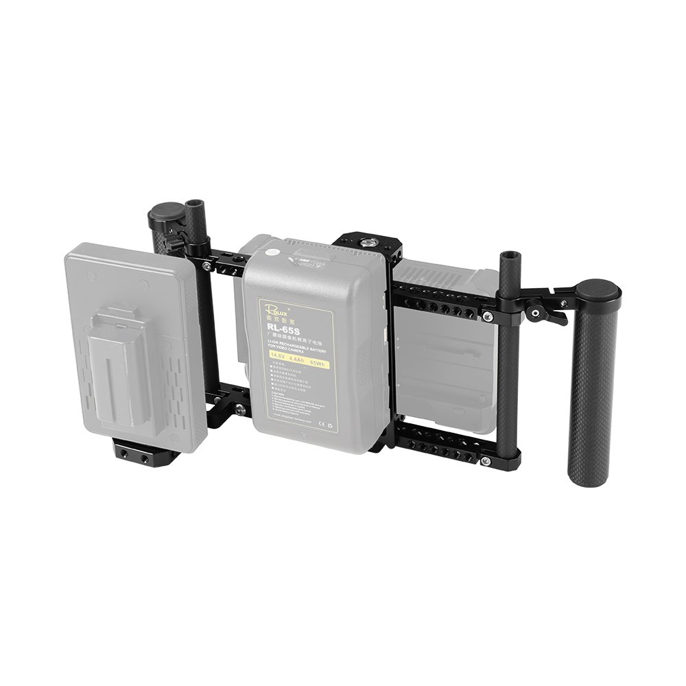 KAYULIN Director's Monitor 7" & 5" Cage Rig With Power Supply Splitter ...