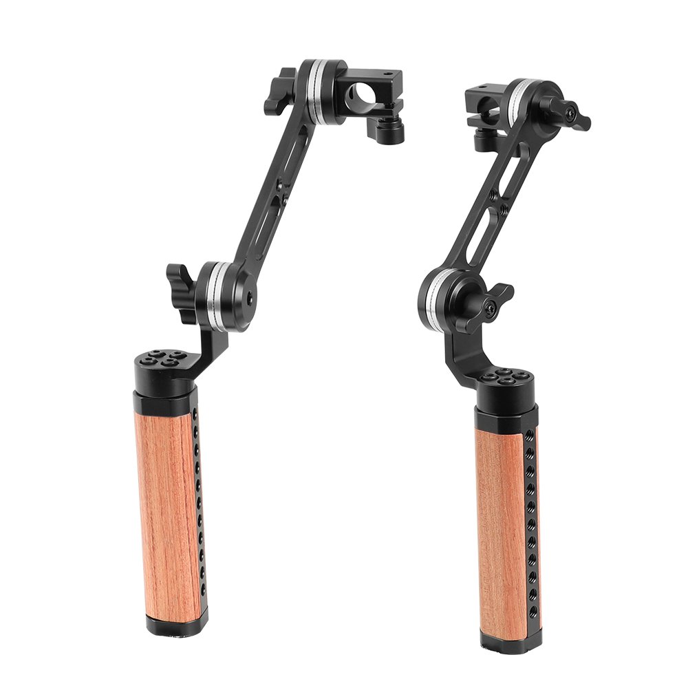 Wooden Handgrip With ARRI Rosette Style Connection Joint & 15mm Single ...
