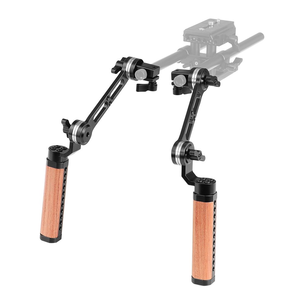Wooden Handgrip With ARRI Rosette Style Connection Joint & 15mm Single ...