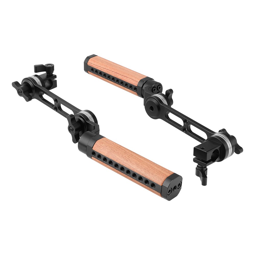 Wooden Handgrip With ARRI Rosette Style Connection Joint & 15mm Single ...