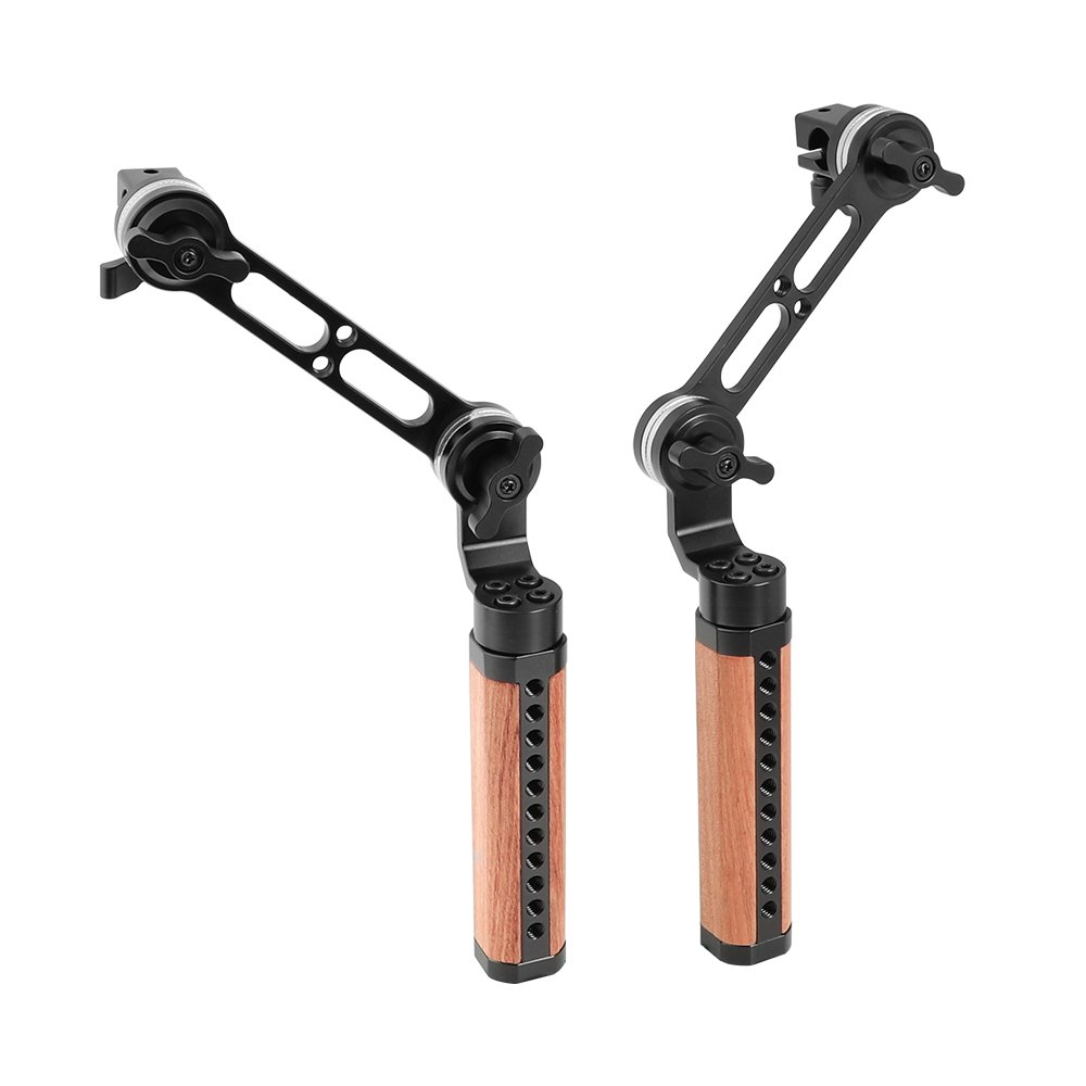 Wooden Handgrip With ARRI Rosette Style Connection Joint & 15mm Single ...