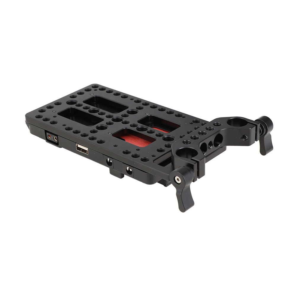 V Lock Mounting Plate Power Splitter Adapter with Battery Backboard ...