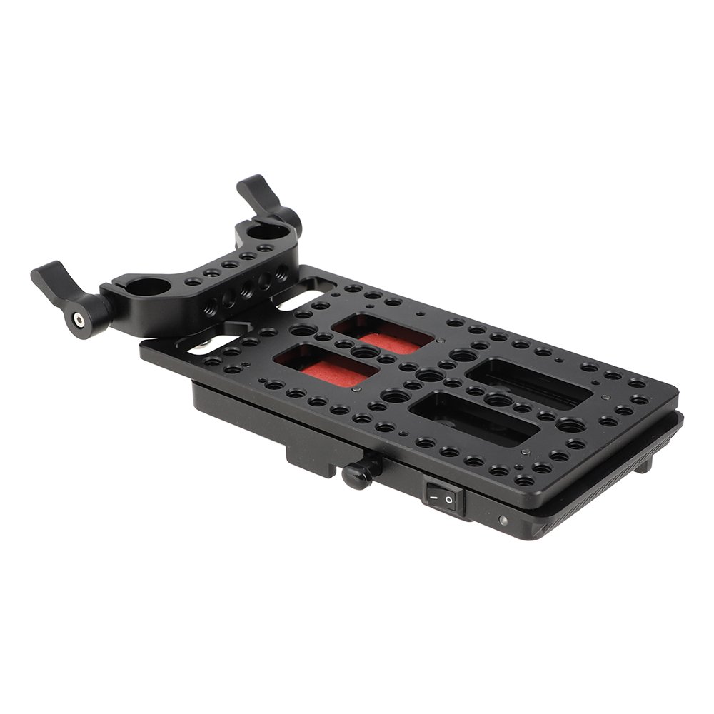 V Lock Mounting Plate Power Splitter Adapter with Battery Backboard ...