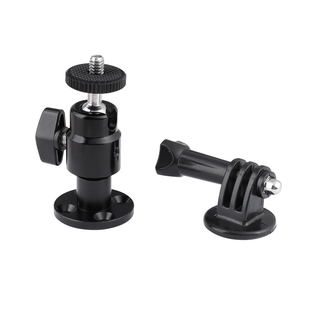 1/4"-20 Ball Head Holder With Wall-mounted Base + GoPro Monopod Mount ...