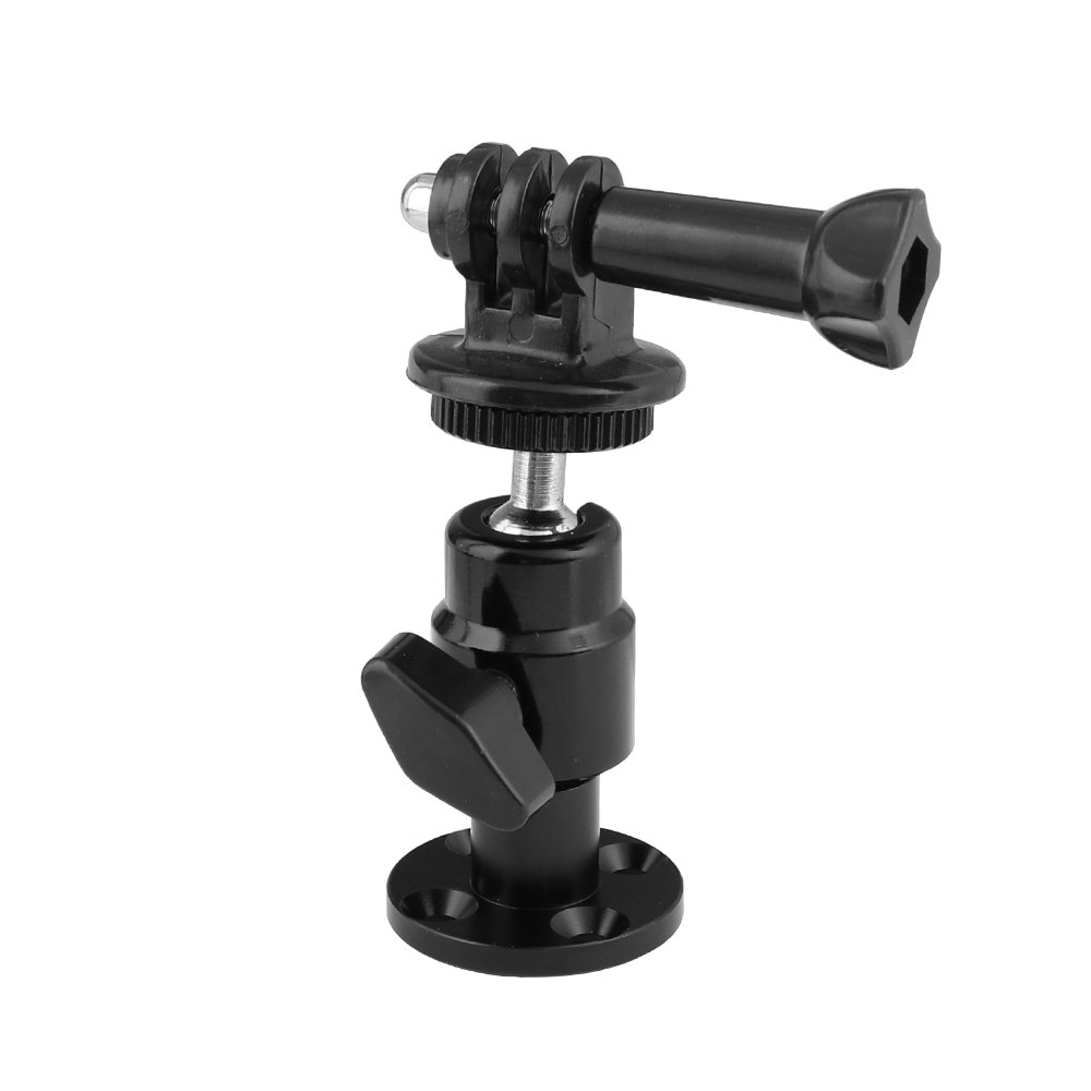 1/4"-20 Ball Head Holder With Wall-mounted Base + GoPro Monopod Mount ...