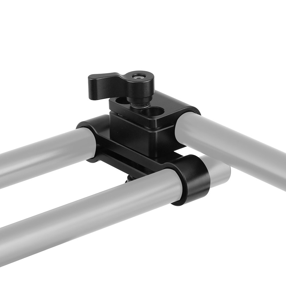 KAYULIN 15mm Single Rod Clamp & Dual Rod Clamp Adapter With Ratchet ...