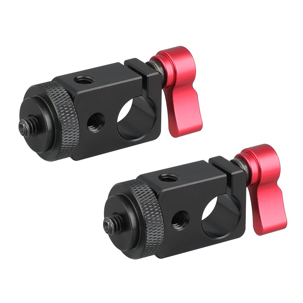 KAYULIN 15mm Single Rod Clamp Adapter With Red Thumbscrew Locking Knob ...