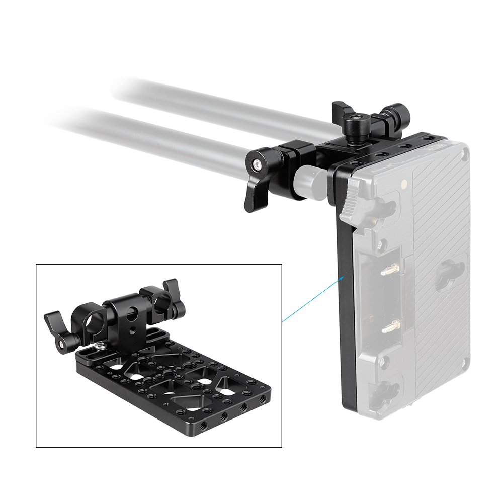 Battery Backboard Plate With 360° Swivel 15mm Rod Clamp For Anton Bauer ...