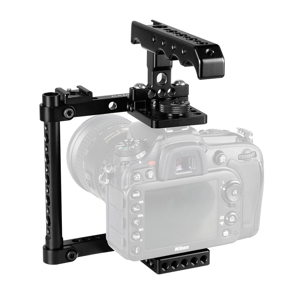 KAYULIN Camera Cage Kit With Top Cheese Handle & Shoe Mount For Canon ...