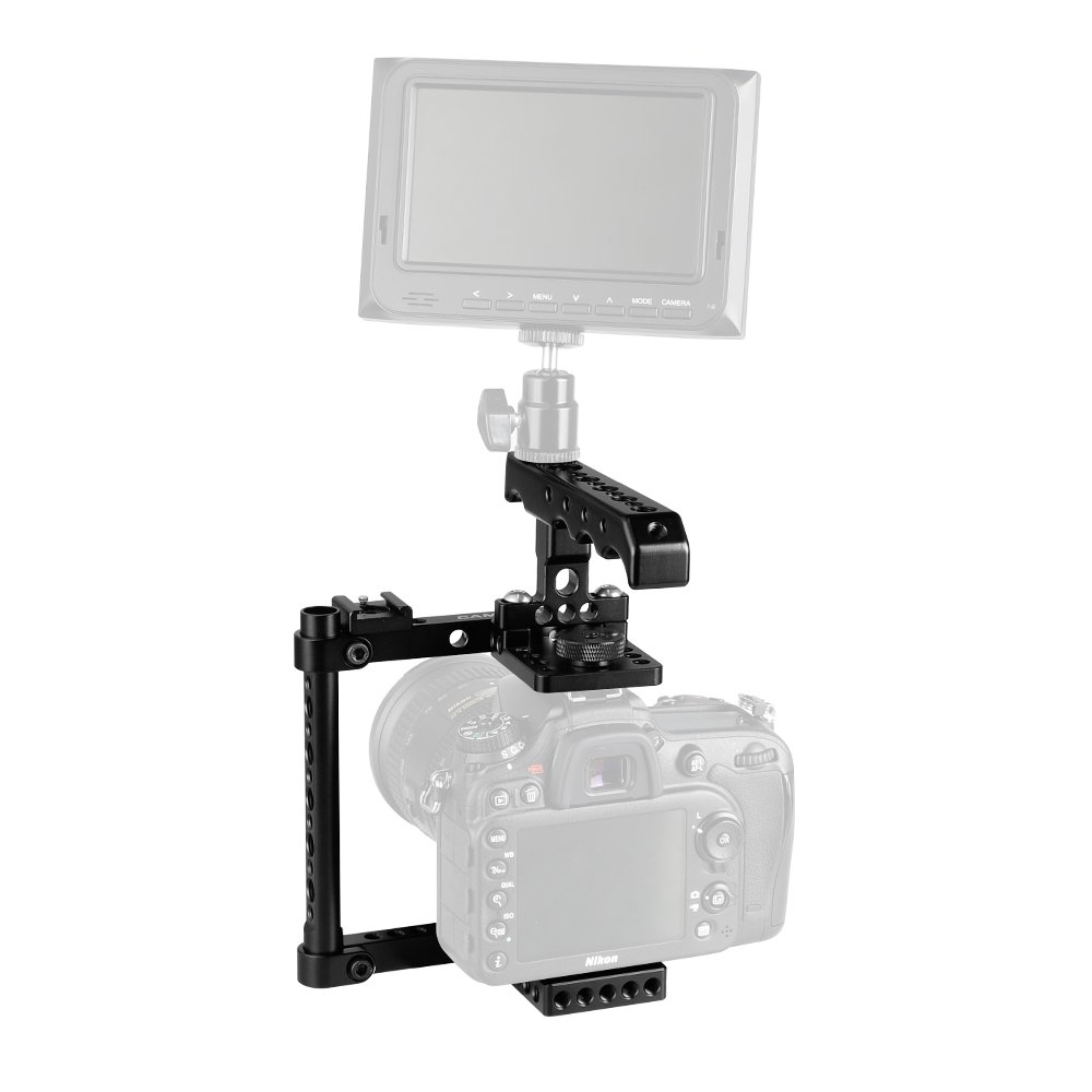 KAYULIN Camera Cage Kit With Top Cheese Handle & Shoe Mount For Canon ...