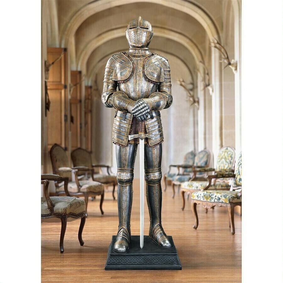 Medieval Replica King's Knight Italian Suite Of Armor With Halberd 69.5 ...