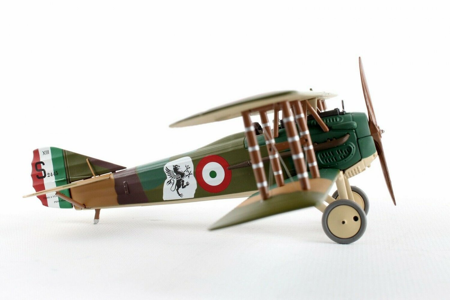Airplane WWI SPAD XIII S2445 MAJ FRANCESCO BARACCA DieCust Model Aircraft