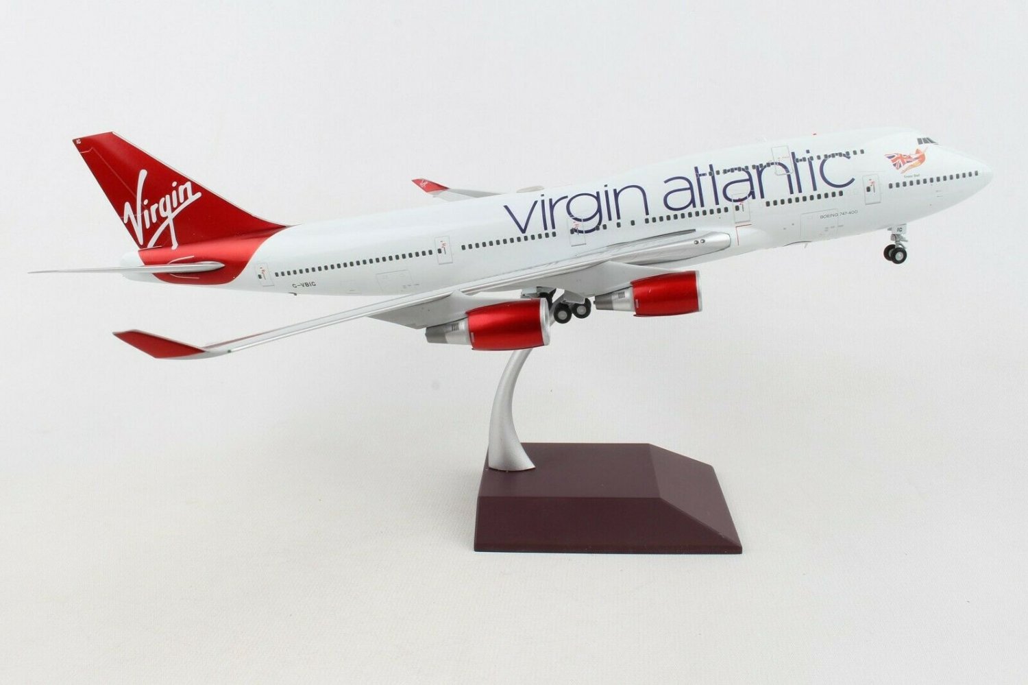 Airplane Virgin Atlantic Boeing 747-400 Tinker Bell Diecast 14" Model ...