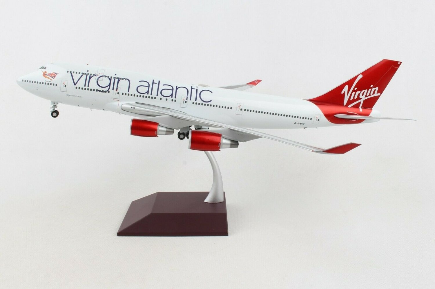 Airplane Virgin Atlantic Boeing 747-400 Tinker Bell Diecast 14" Model ...