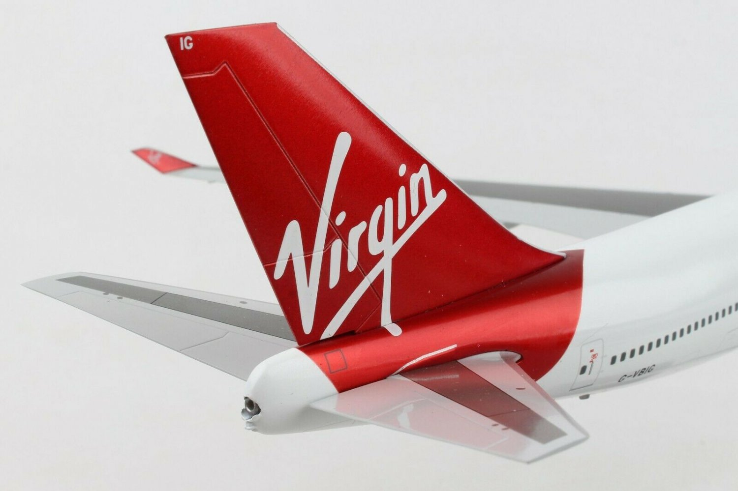 Airplane Virgin Atlantic Boeing 747-400 Tinker Bell Diecast 14" Model ...