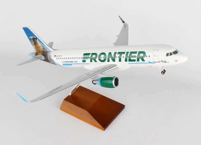 Airplane Frontier Airlines Airbus A320 Marty The Marmot 14.65" Model ...